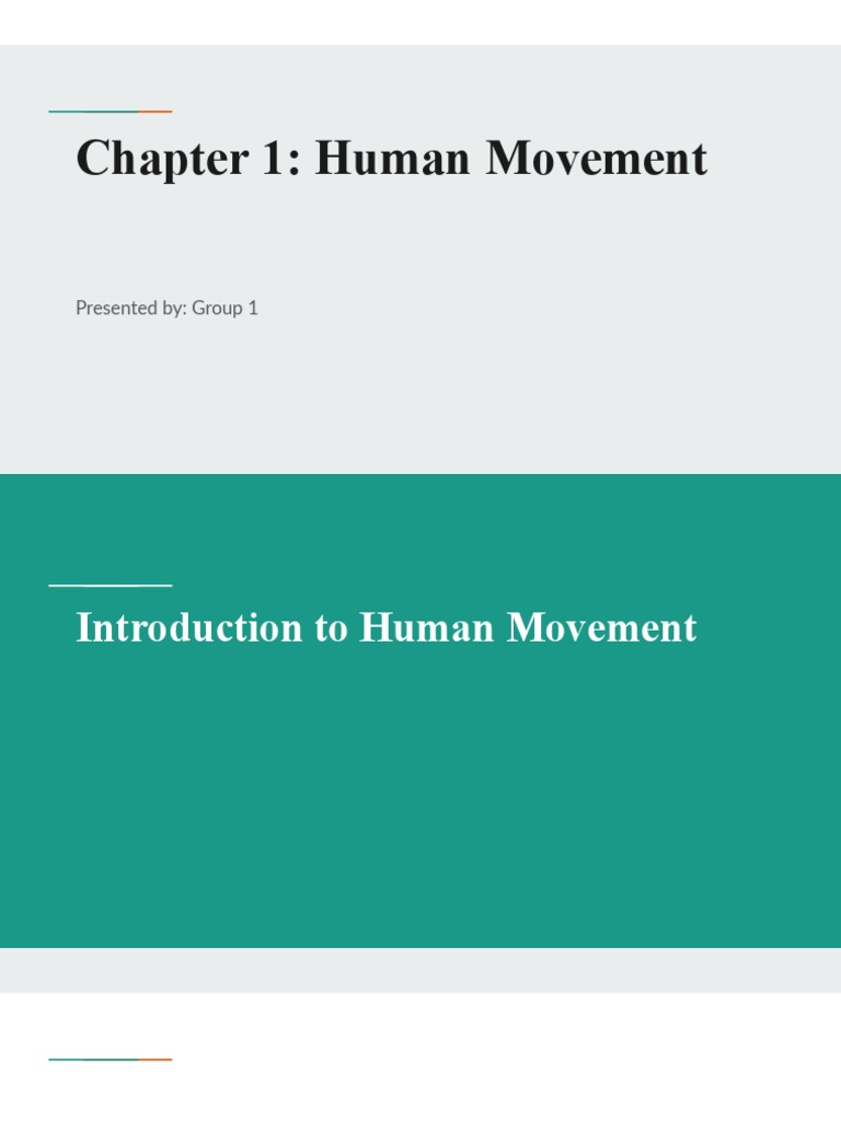 Chapter 1 Human Movement | PDF | Anatomical Terms Of Motion ...