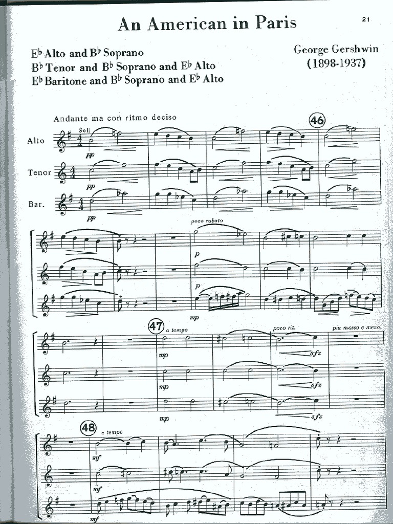 Gershwin American in Paris | PDF