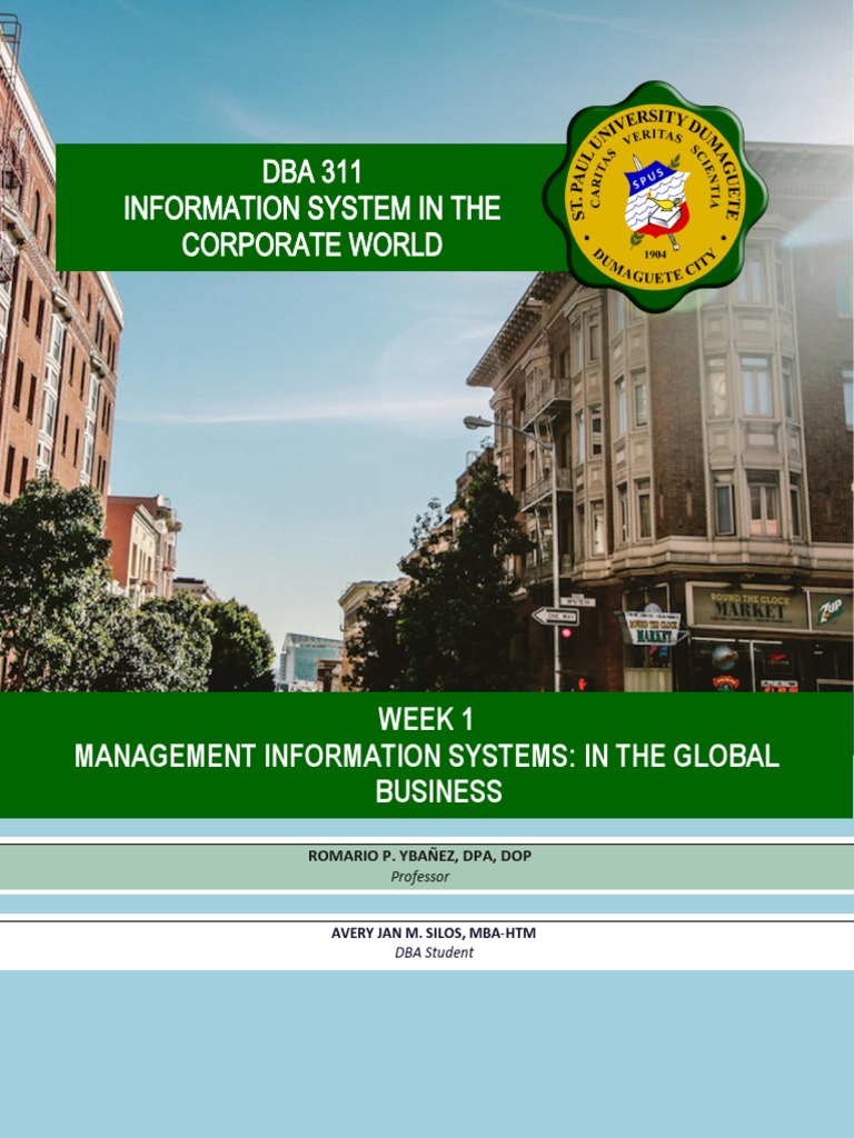Week 1 Management Information System in The Global Business | PDF ...