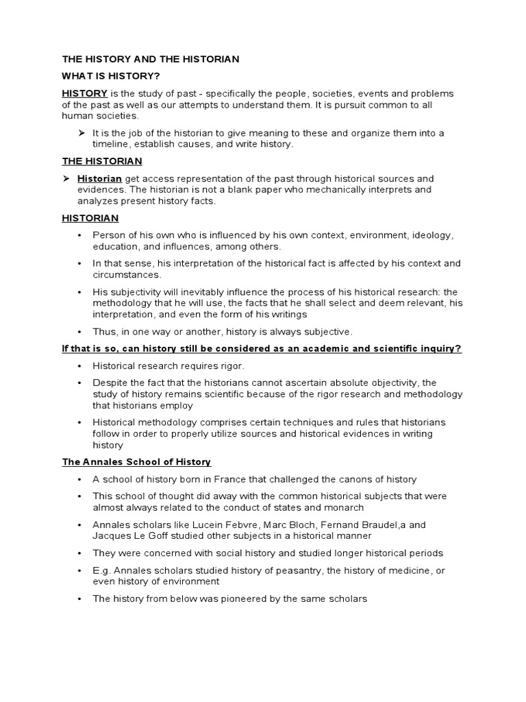 Understanding Historians' Perspectives | PDF