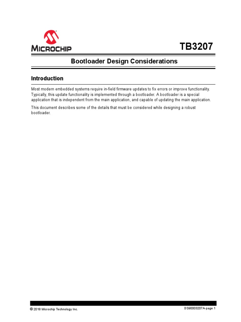 Bootloader Design Considerations 90003207a Pdf Booting