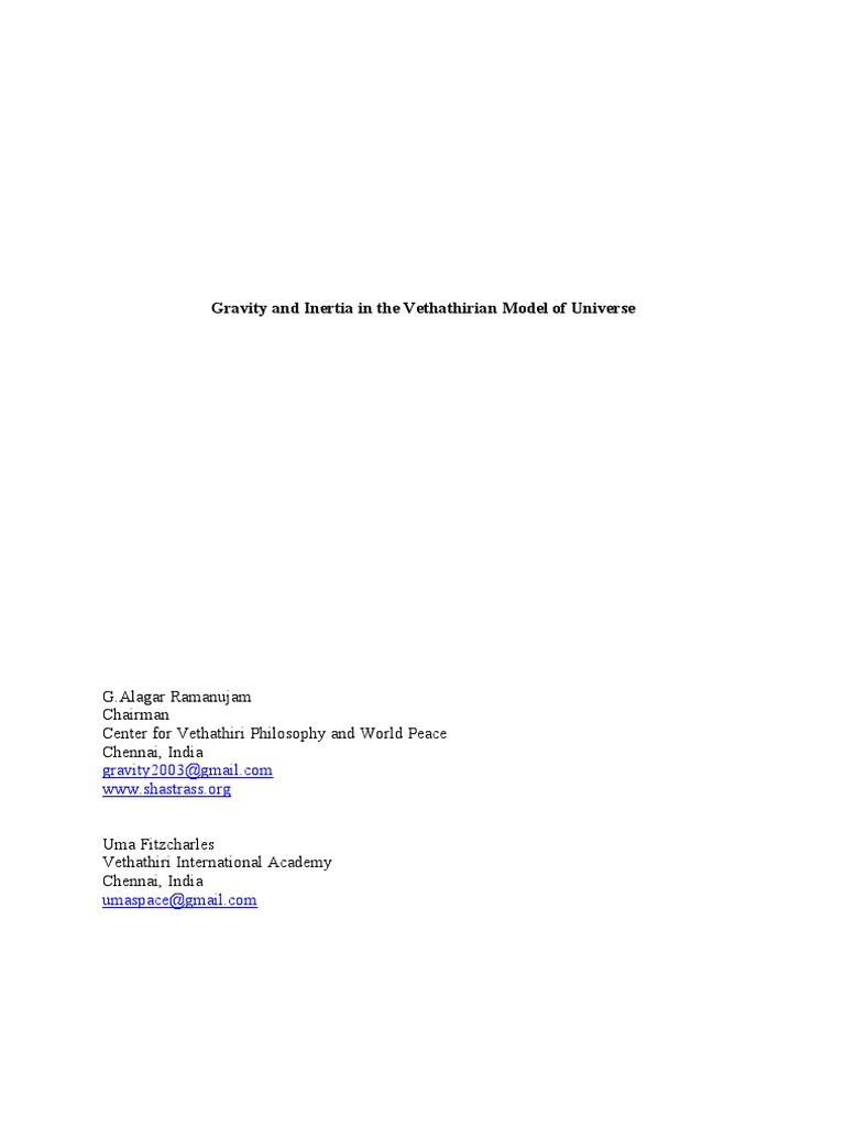 Full Gravityand Inertia Printedrevised 2 | PDF | Force | Matter
