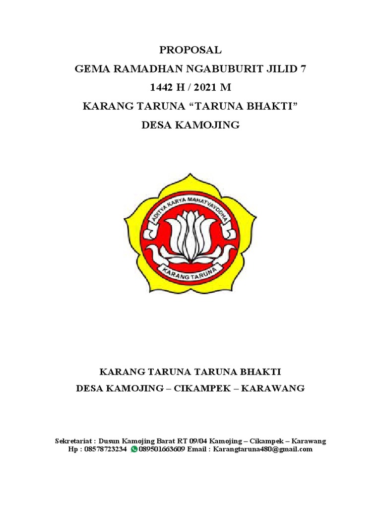 Proposal Gema Ramadhan Jilid 7 | PDF
