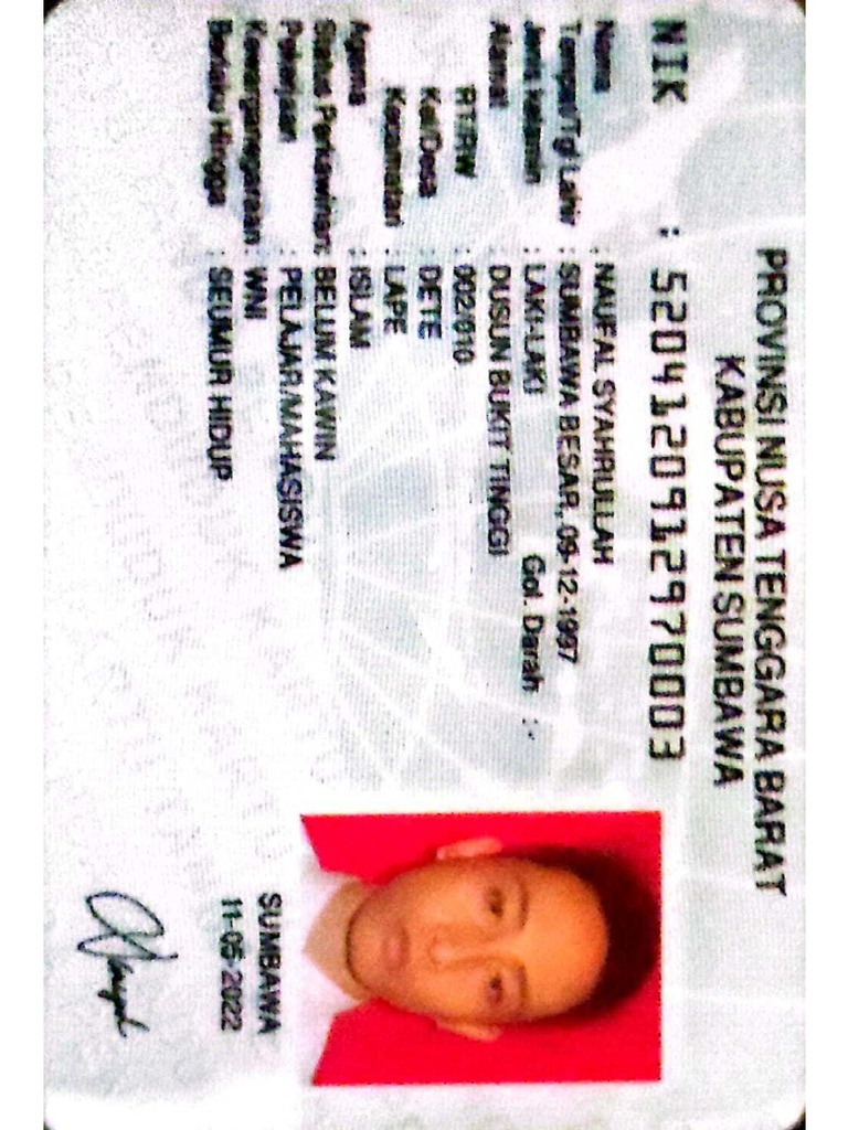 Naufal Syahrullah KTP | PDF