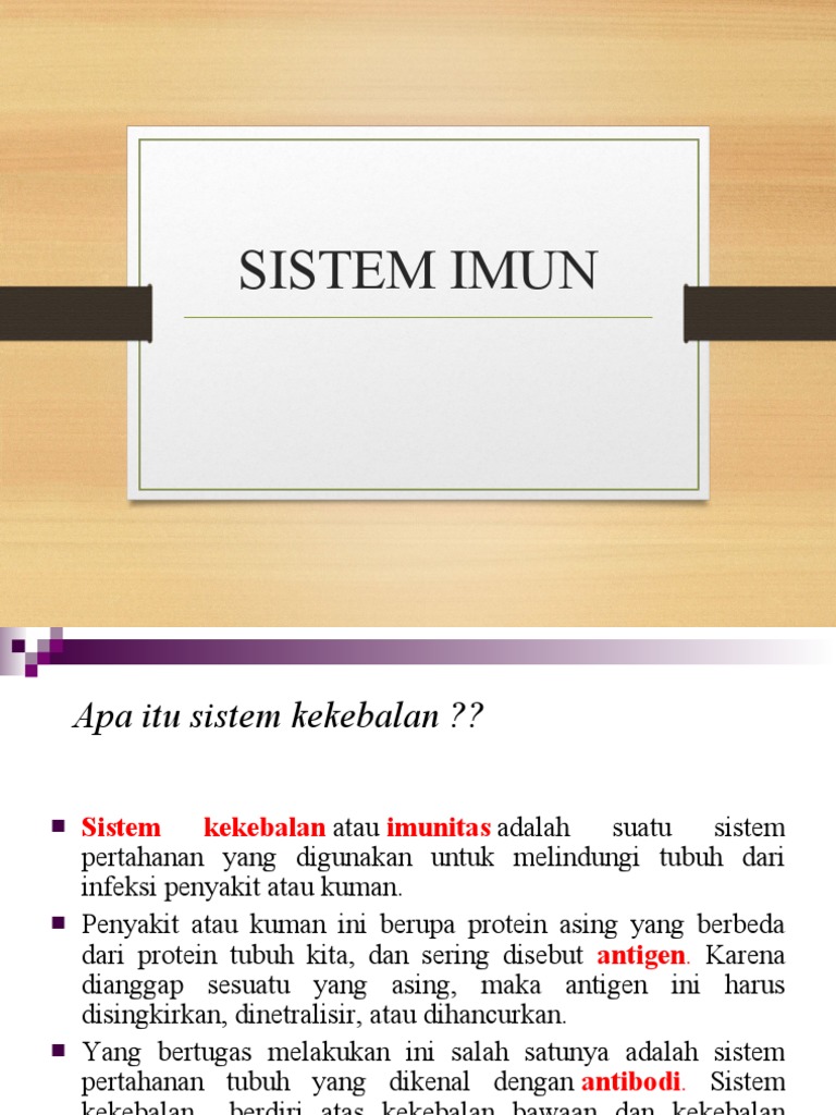 Sistem Imun | PDF | Kesehatan Holistik | Sains & Matematika