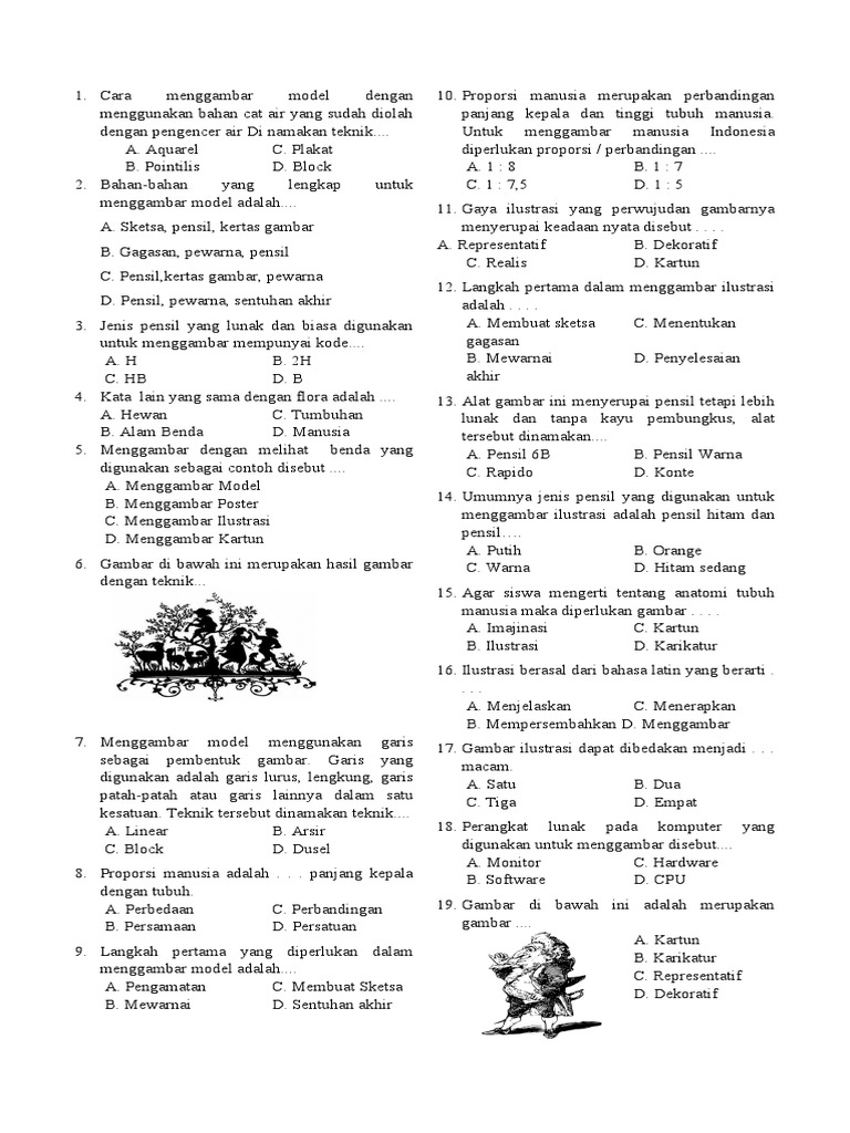 Soal PAS Seni Budaya Kelas 8 K13 - WEBSITE WWW - Kherysuryawan.id | PDF