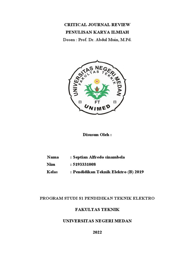 CJR Penulisan Karya Ilmiah Septian | PDF