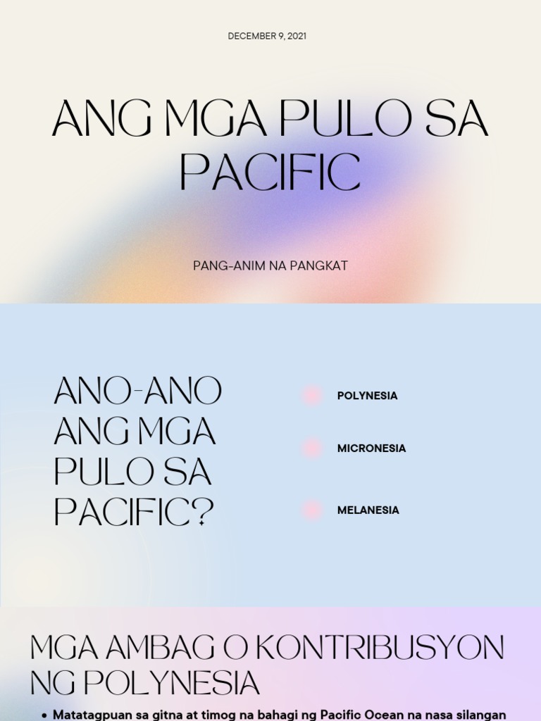 ang mga pulo sa pacific | PDF
