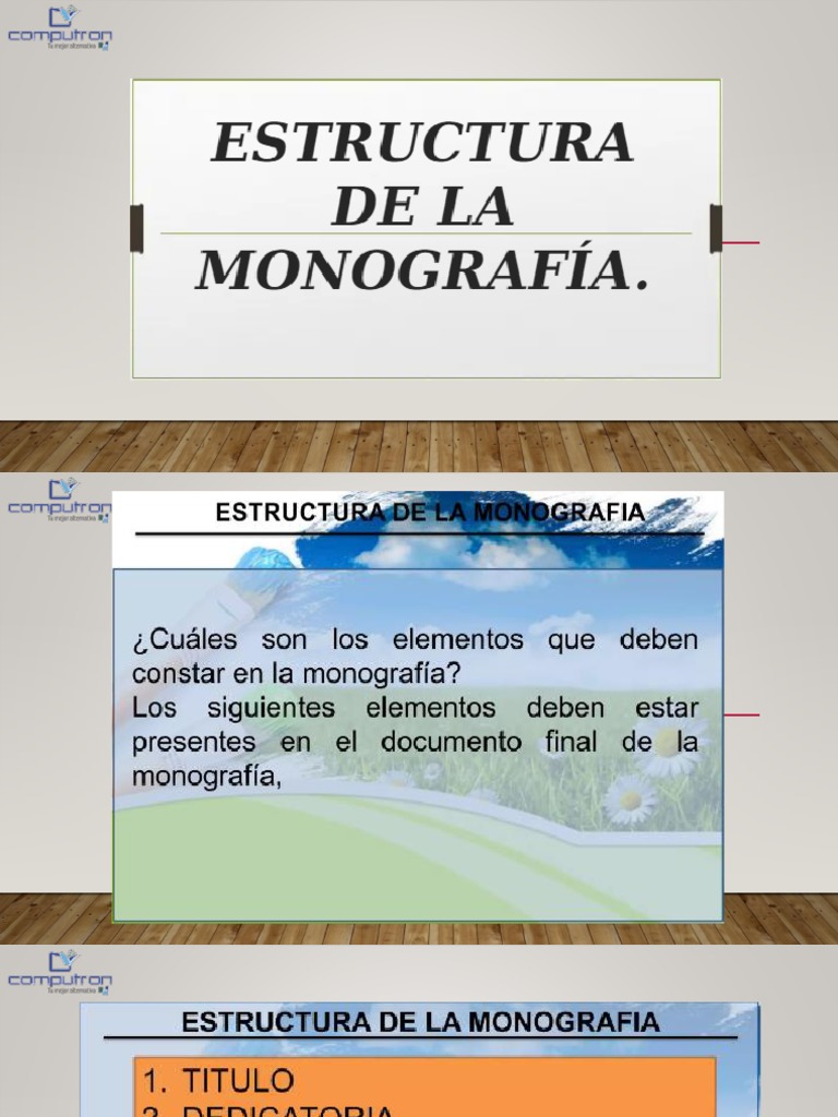 Caracteristicas de La Monografia | PDF
