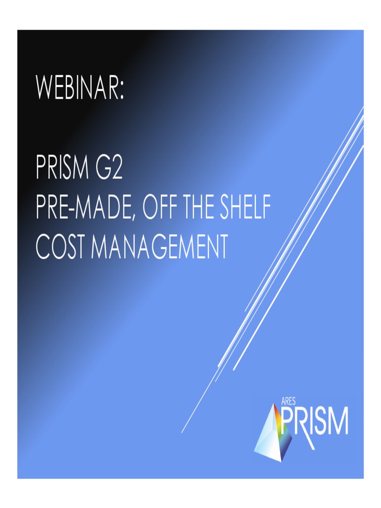 May 2017 Webinar Prism G2 | PDF | Return On Investment | Procurement