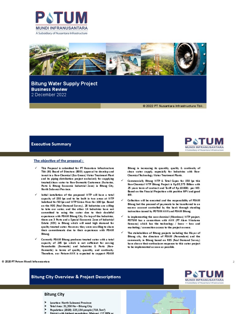 Summary Bitung Project | PDF | Economies