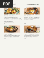 Cafe Akasa Menu | PDF | Meal | Drink