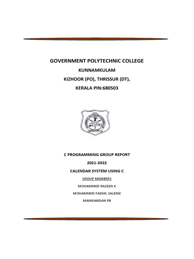 Project C | PDF | C (Programming Language) | Array Data Structure