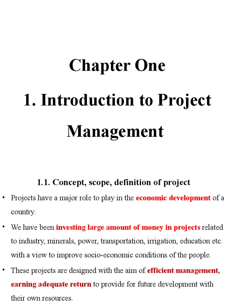 Chapter 1 | PDF | Project Management | Feasibility Study