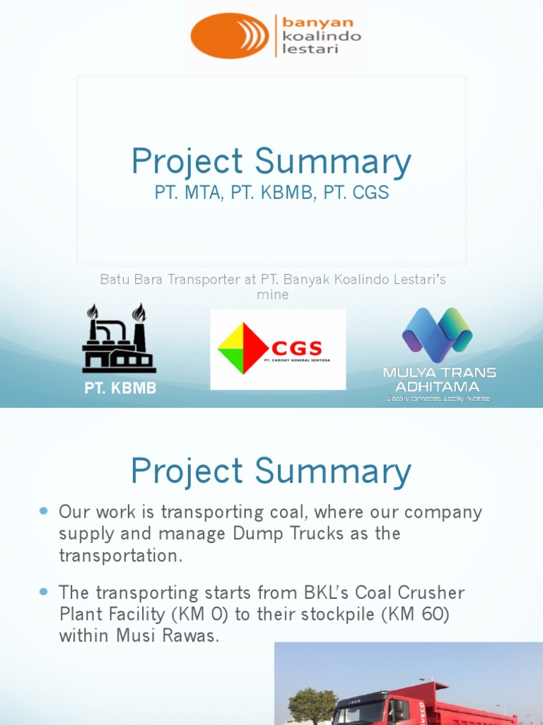 Project Overview MTA, KBMB, CGS | PDF