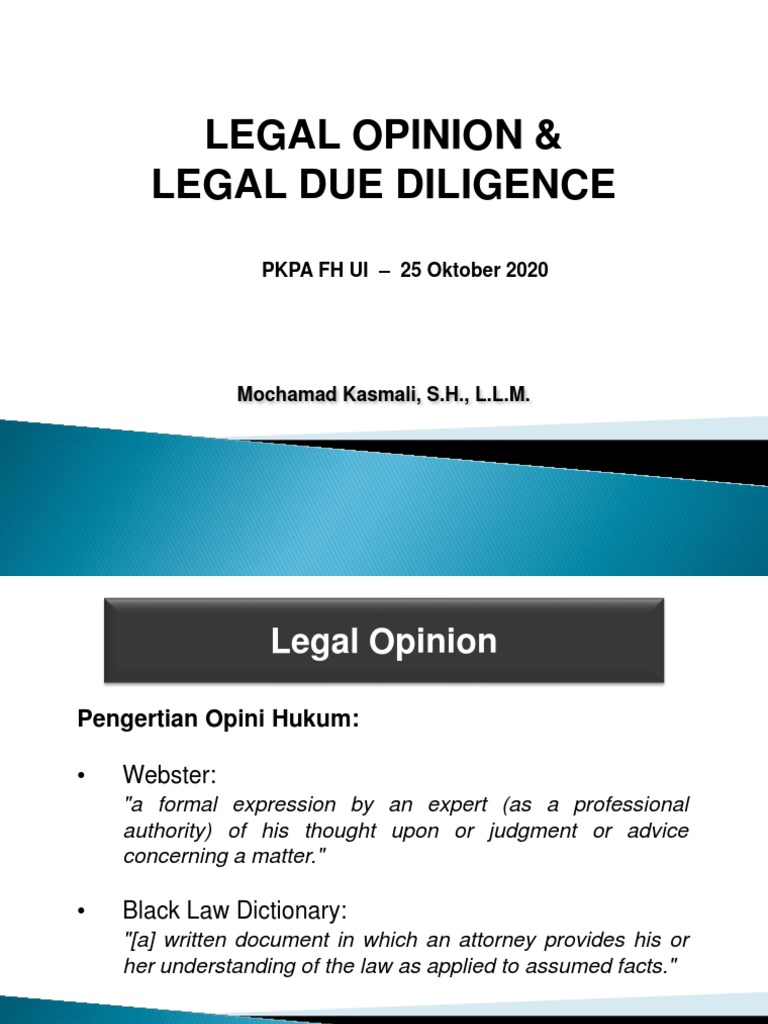 Presentasi PKPA LO Dan LDD - FH UI 25 Okt 2020 | PDF