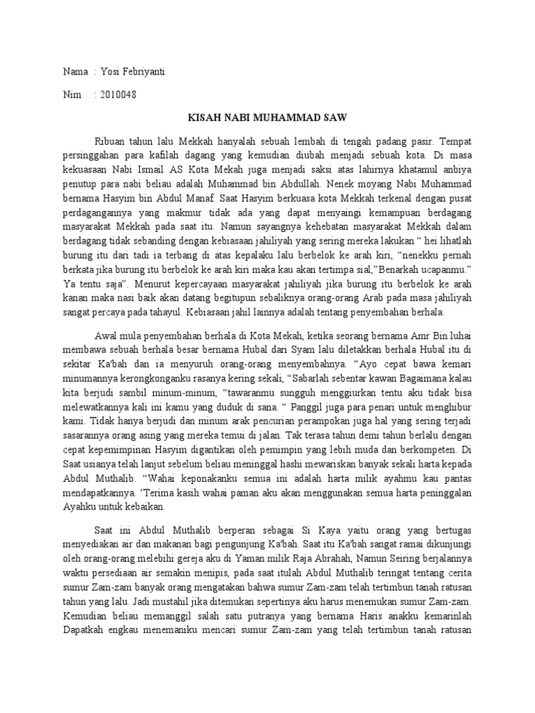 Kisah Nabi Muhammad | PDF
