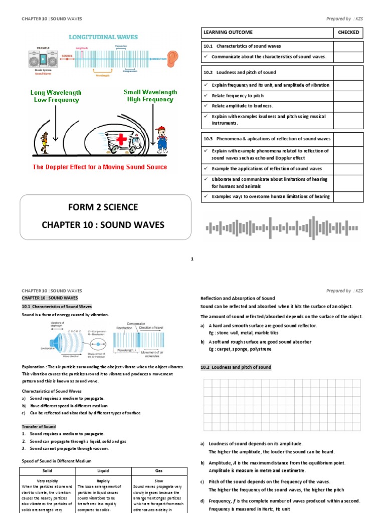 C10 Sound Waves | PDF | Sound | Waves