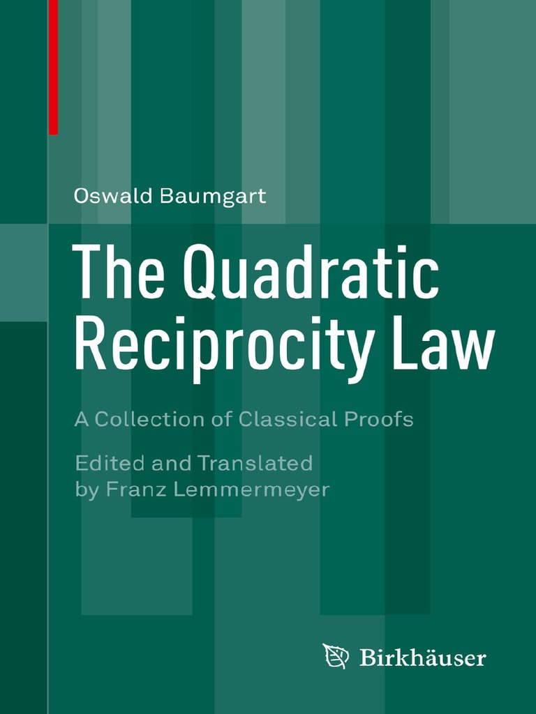 The Quadratic Reciprocity Law | PDF | Prime Number | Ring Theory
