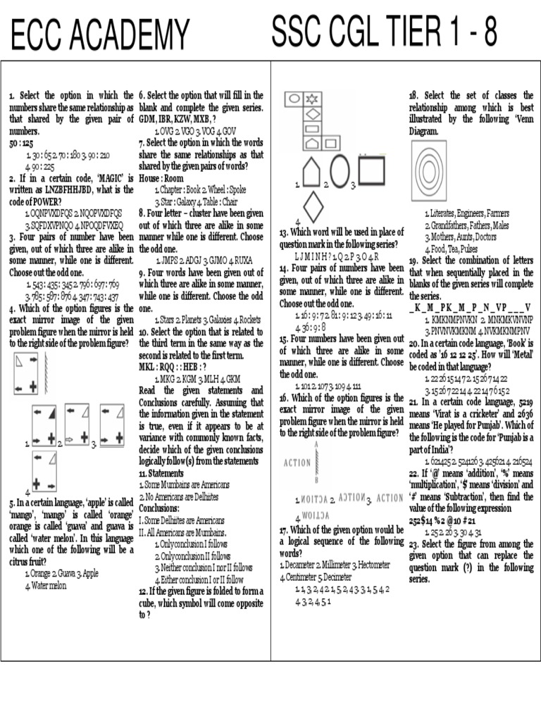 SSC CGL PT - 8 | PDF