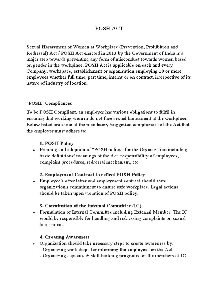 Posh Act | PDF | Business