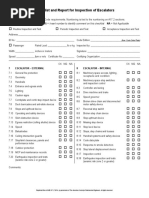 Checklist For Escalator Inspection PDF | PDF | Escalator | Manufactured ...