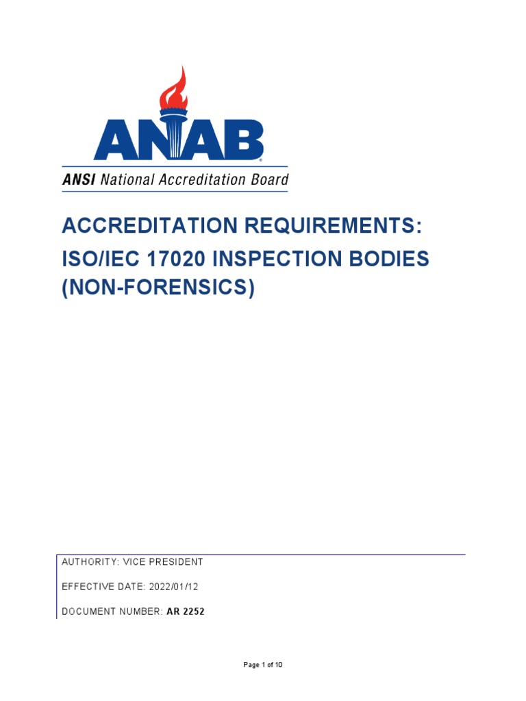 ISO/IEC 17020 Accreditation Guide | PDF | Metrology | Calibration