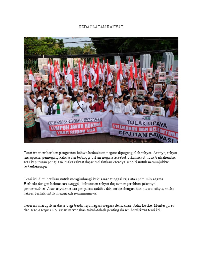 Kedaulatan Rakyat | PDF