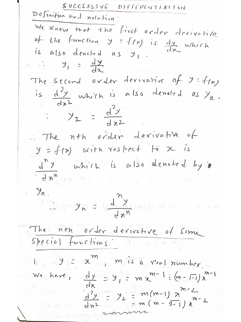 Successive Differentiation by S Kundoo | PDF