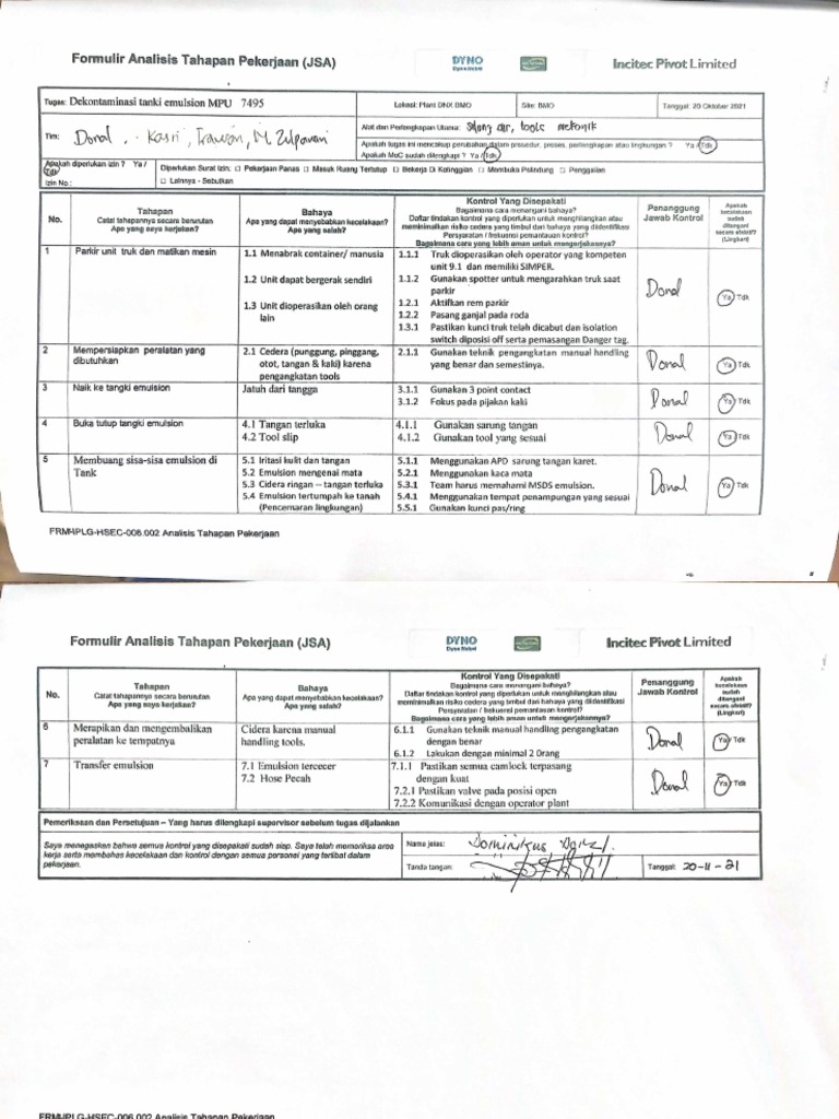 Laporan Review JSA 2 | PDF