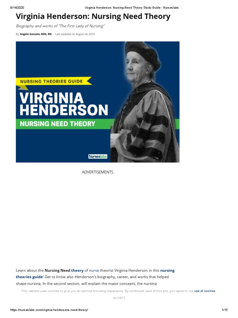 Virginia_Henderson__Nursing_Need_Theory_Study_Guide_-_Nurseslabs | PDF | Nursing | Theory