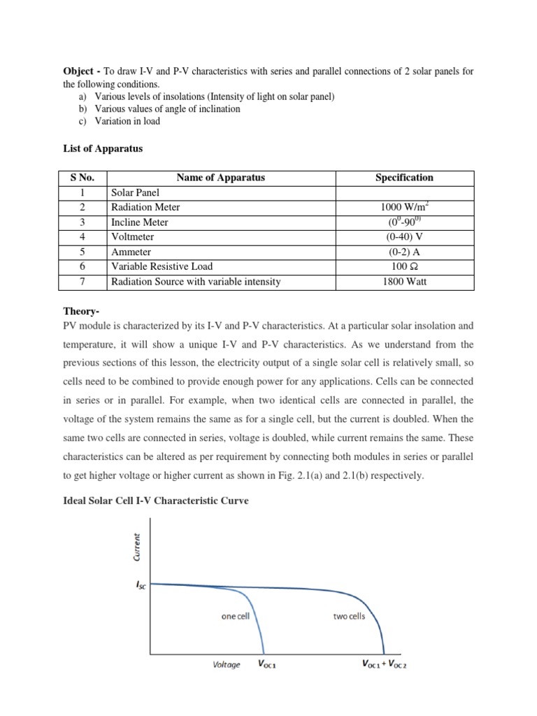 ES LAB Exp. 2 Updated | PDF | Solar Panel | Series And Parallel Circuits