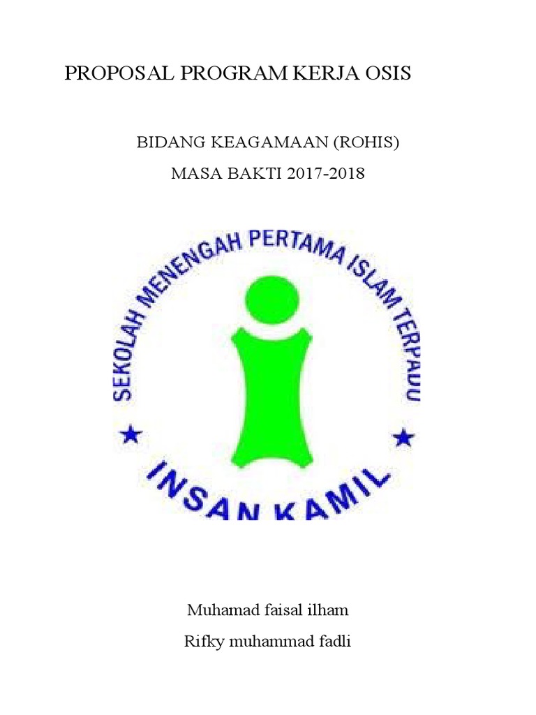 Proposal Program Kerja Osis | PDF