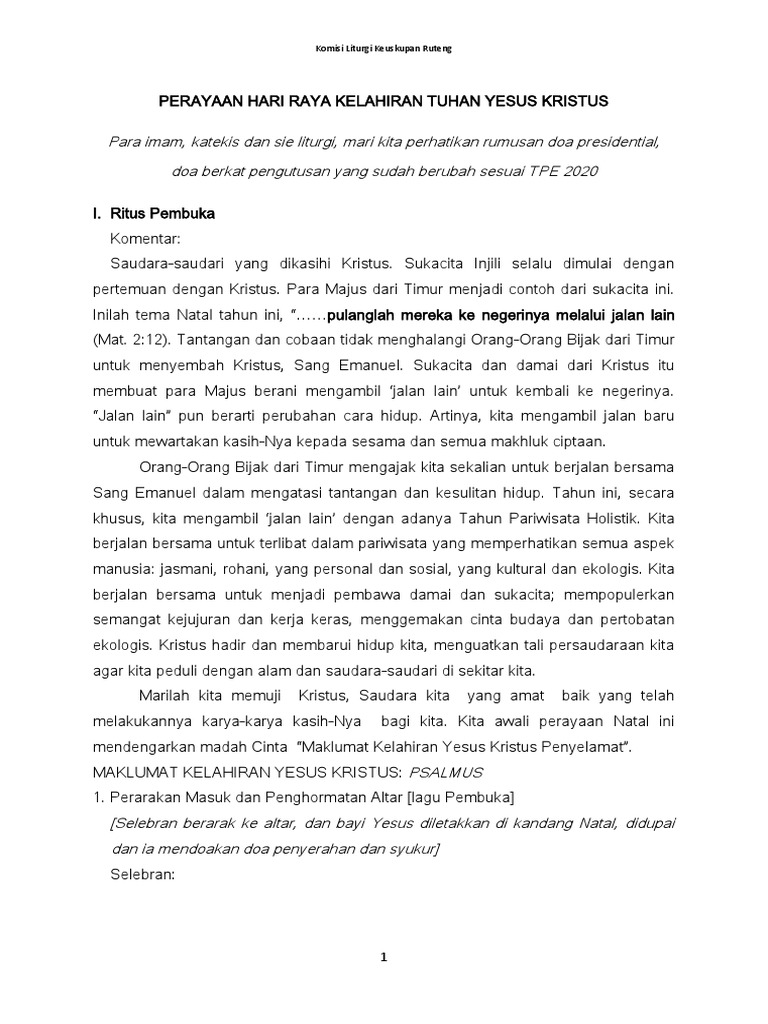 HARI RAYA KELAHIRAN TUHAN-Finale | PDF