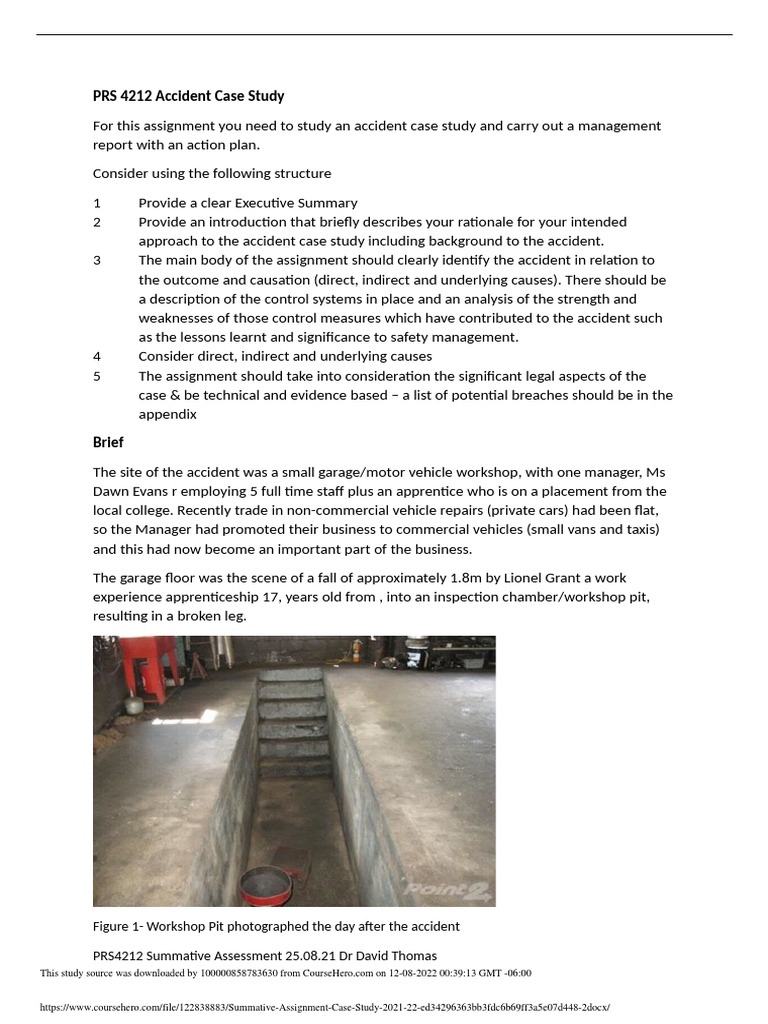 Summative Assignment Case Study 2021 22 2 | PDF