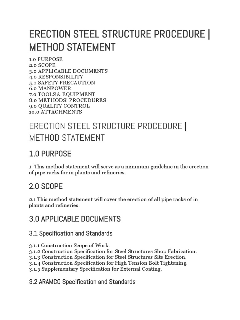 Guidelines for Erecting Steel Pipe Racks and Structures at Oil and Gas Facilities | PDF | Screw ...