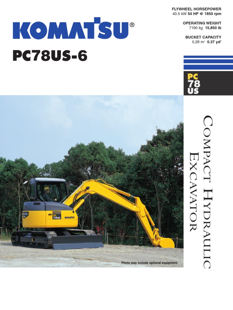 PC78US-6NO Excavator | PDF | Horsepower | Machines