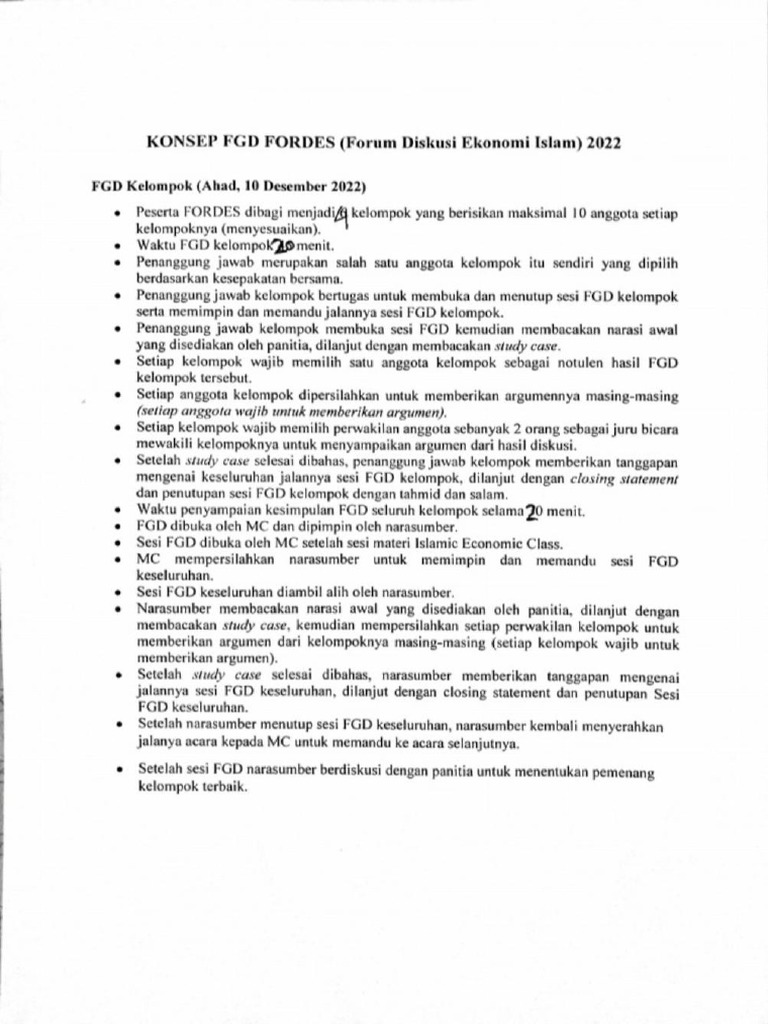 Konsep FGD & Case FGD | PDF