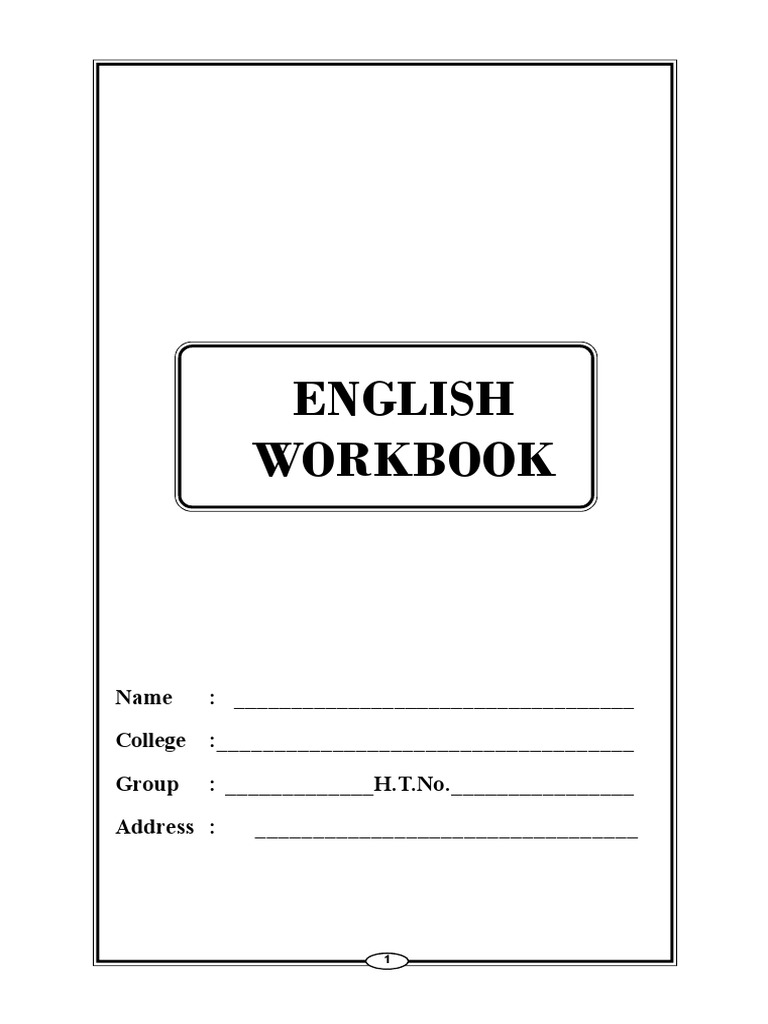 English Workbook | PDF