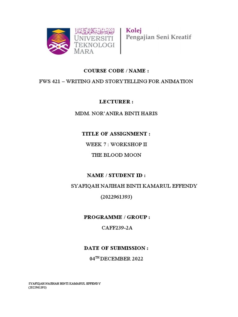 Exercise Script - Workshop Writing & Storytelling | PDF