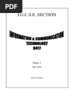 Complete IGCSE ICT Revision Notes | PDF | Computer Data Storage ...