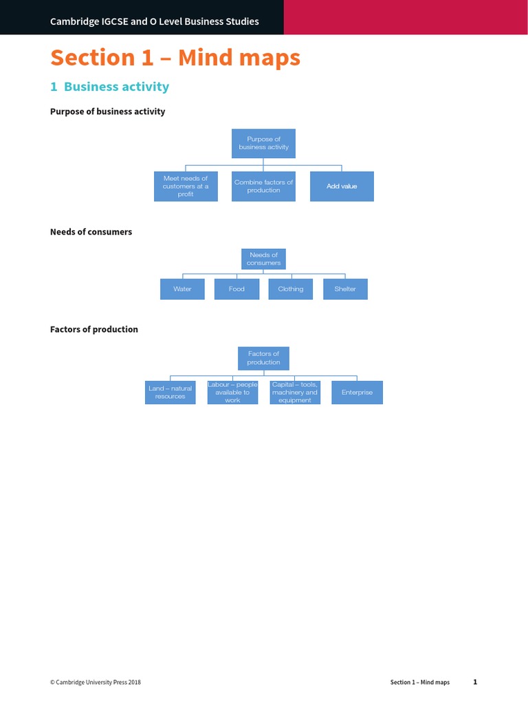 Section 1 - Mind Maps | PDF | Business | Social Enterprise