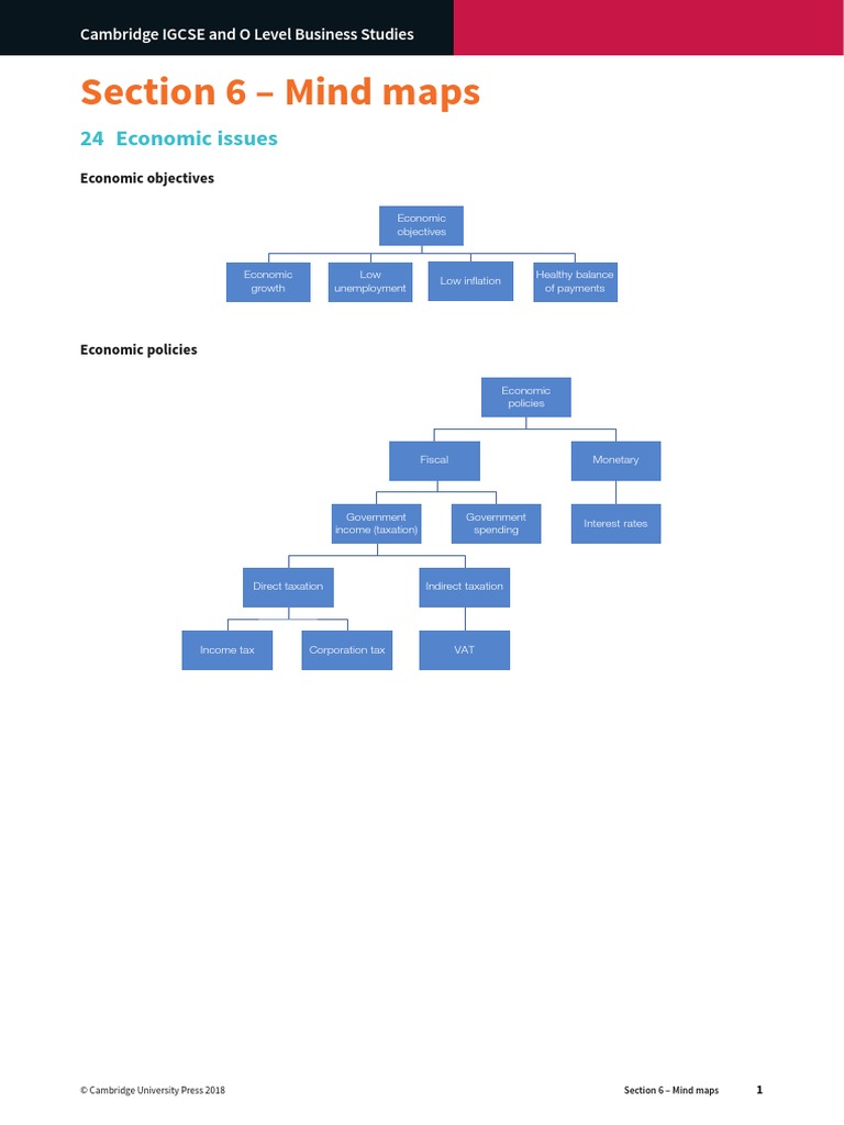 Section 6 - Mind Maps | PDF | Taxes | Economics