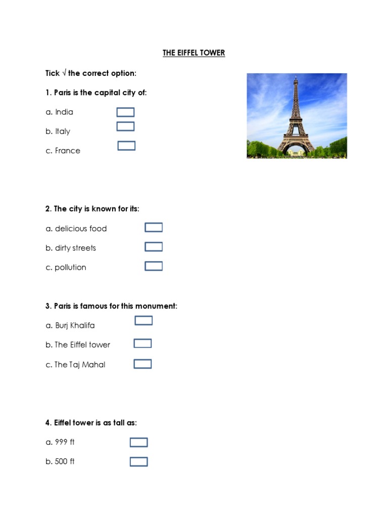 Listening - Eiffel Tower | PDF