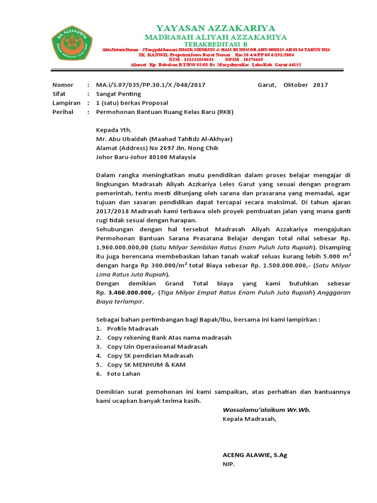 Proposal Malaysia | PDF