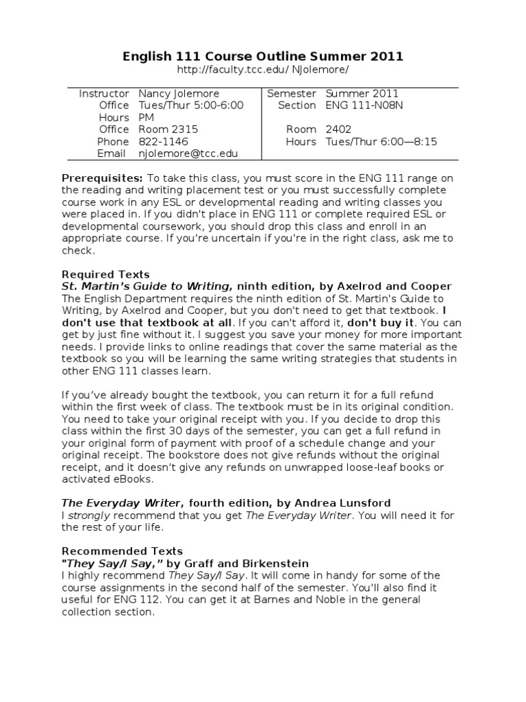 English 111 Course Outline | Blog | Reading (Process)