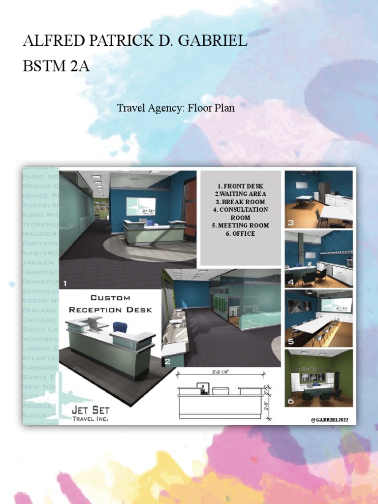 Alfred Patrick D. Gabriel BSTM 2A: Travel Agency: Floor Plan | PDF