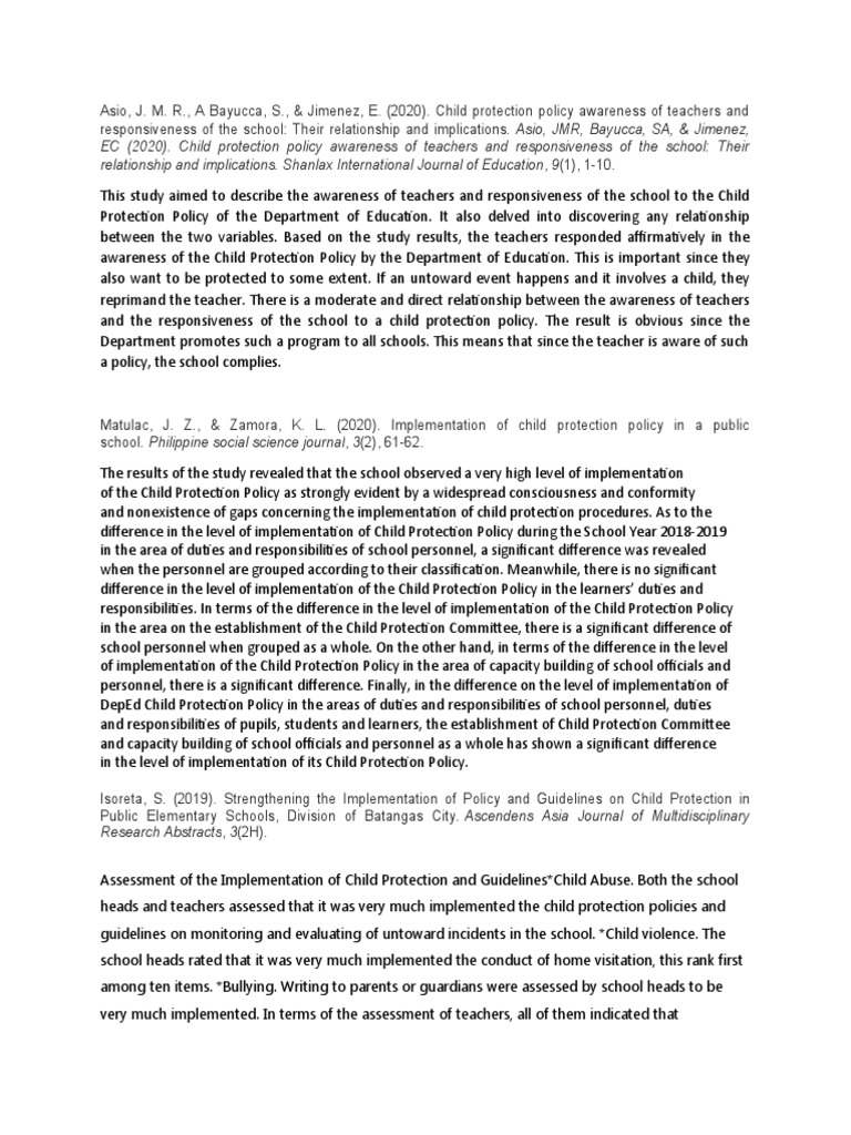 5 RRL - Heredero | PDF | Child Protection | Child Abuse