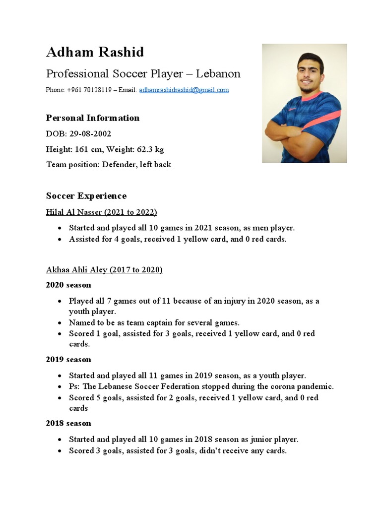 Adham Rashid CV - 2022 | PDF