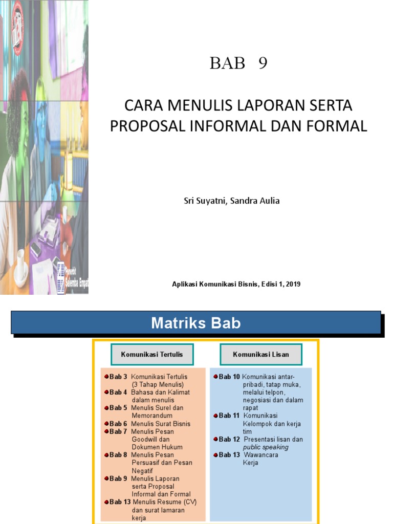 Ch09 - Cara Menulis Laporan Serta Proposal Informal Dan Formal-Edited 17 Mei | PDF